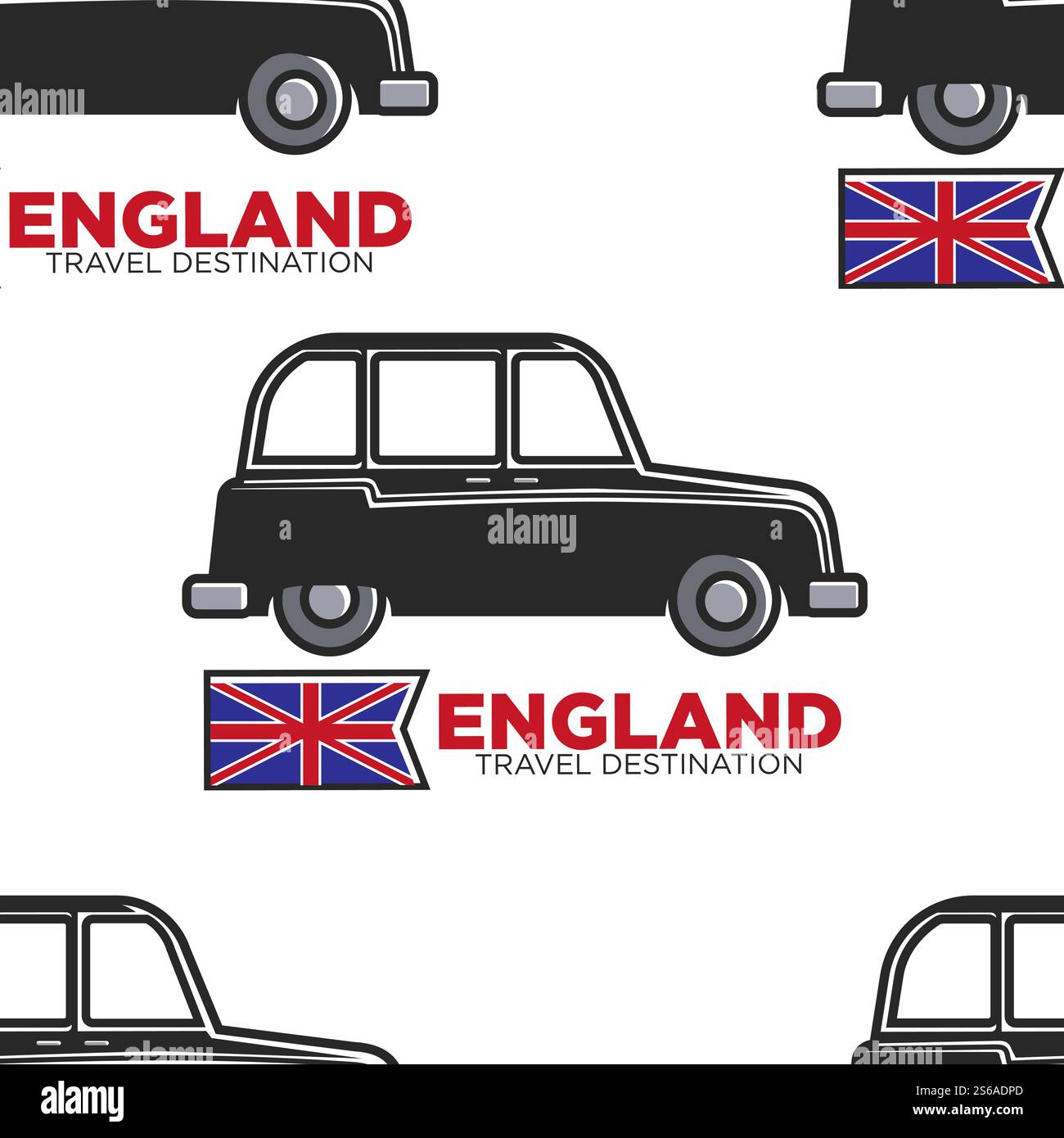 Vintage british motorcar Stock Vector Images - Alamy