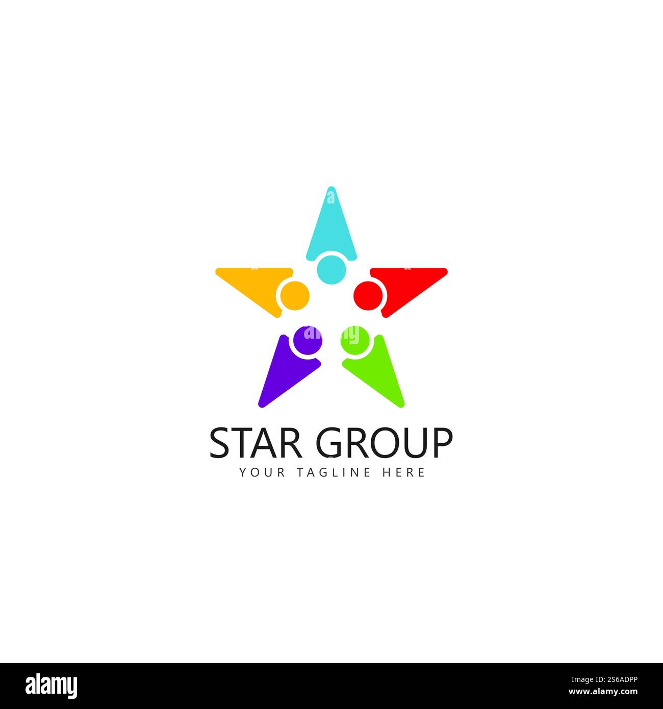 People star work group Stock Vector Images - Alamy