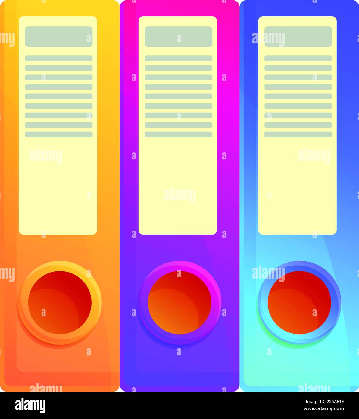 Office work folders icon. Cartoon of office work folders vector icon ...