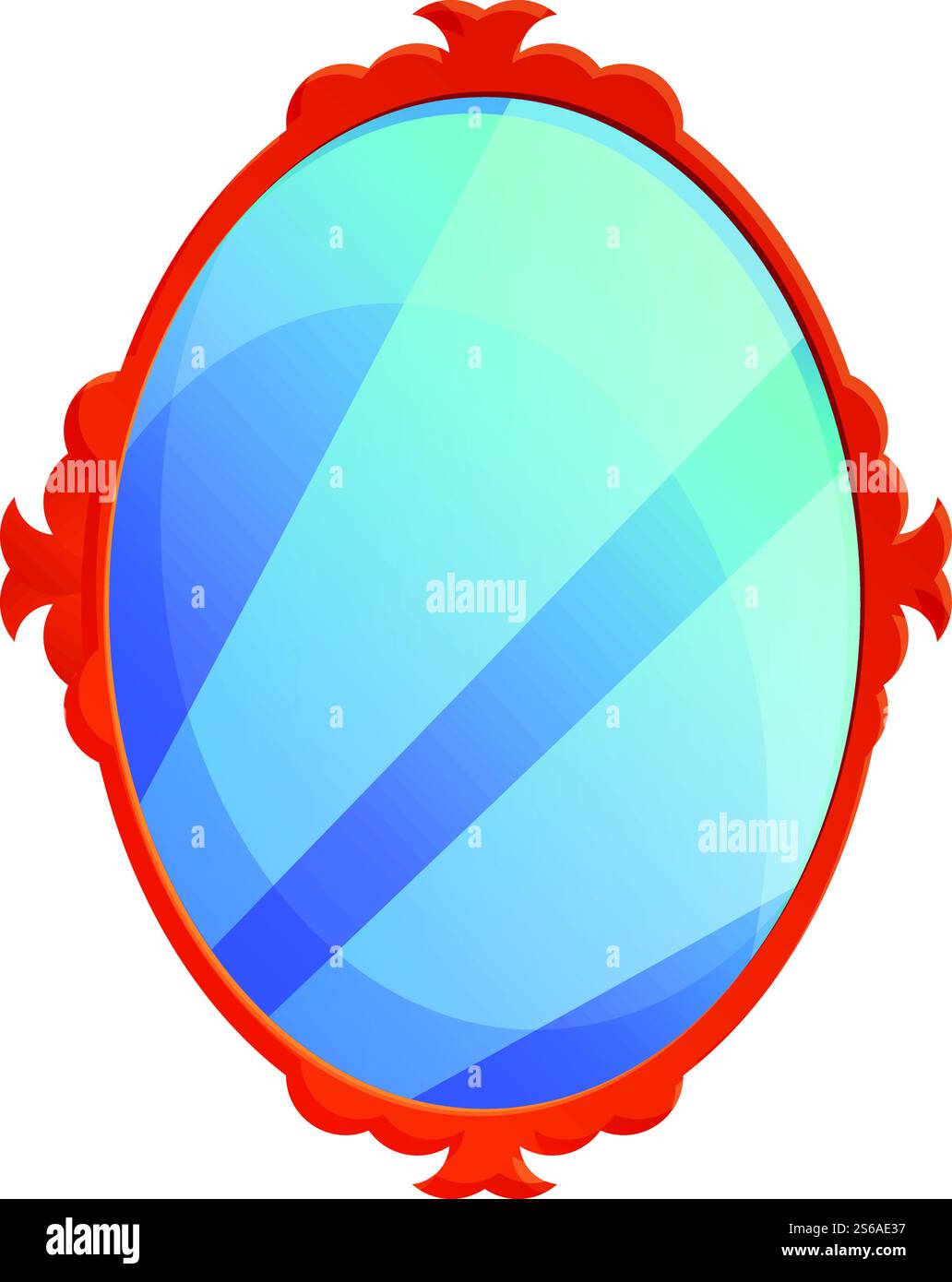 Dressing room mirror icon. Cartoon of dressing room mirror vector icon ...