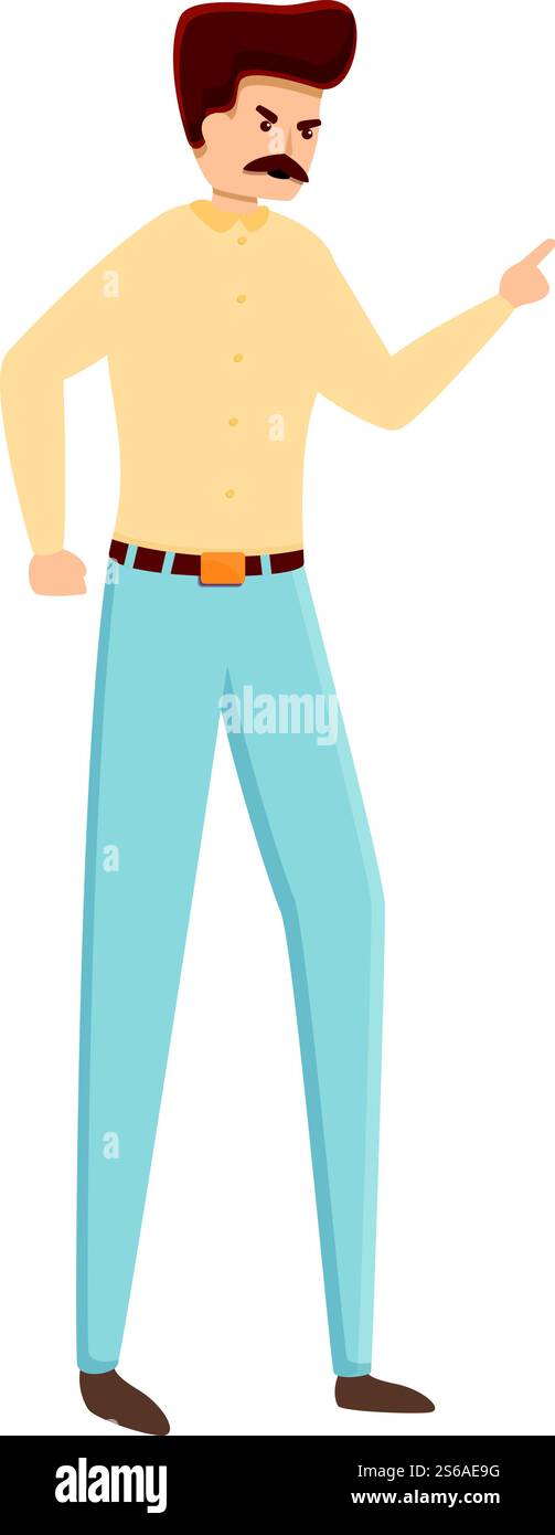 Severe adult icon. Cartoon of severe adult vector icon for web design ...