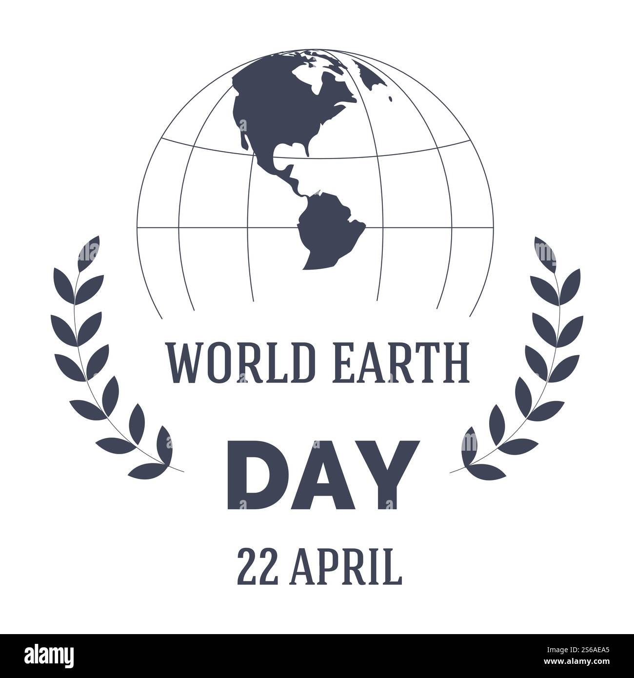 Ecology and environment Earth day isolated monochrome icon vector plant ...
