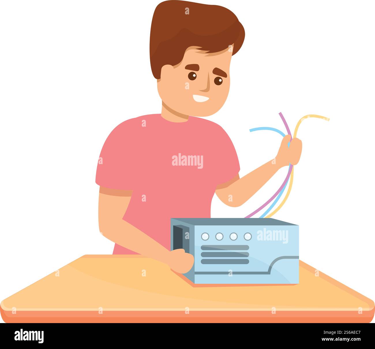 Kid programming device icon. Cartoon of kid programming device vector ...