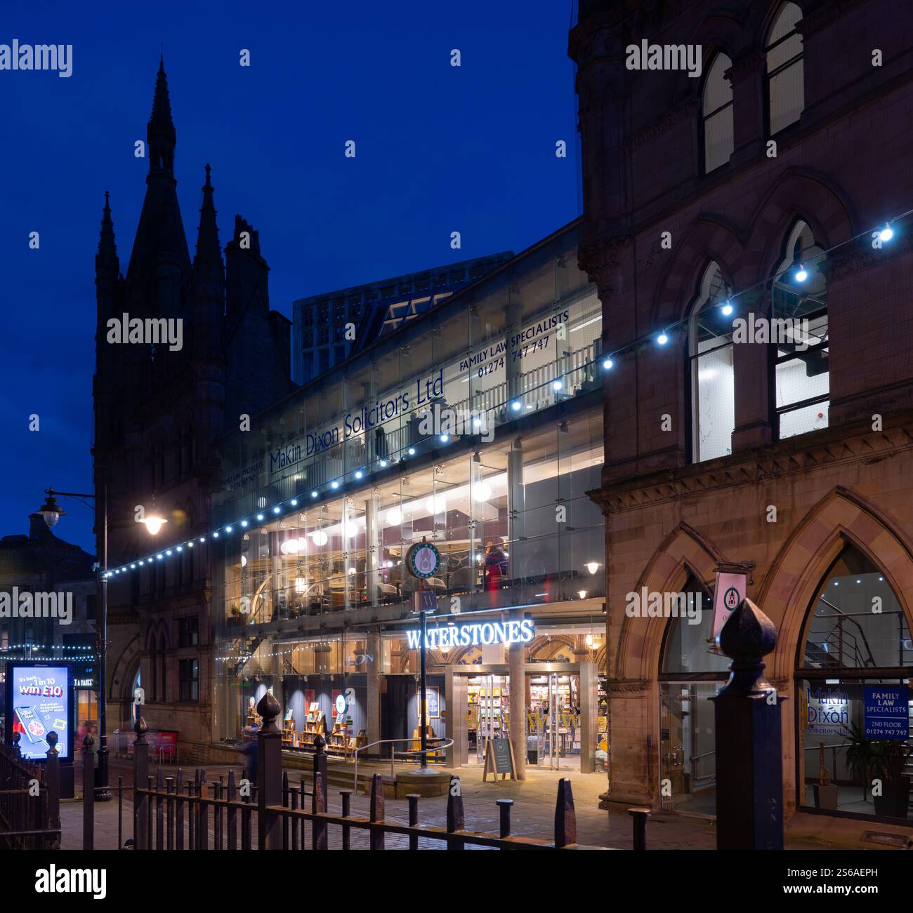 Waterstones Book Shop insde the historic Wool Exchange Building in ...