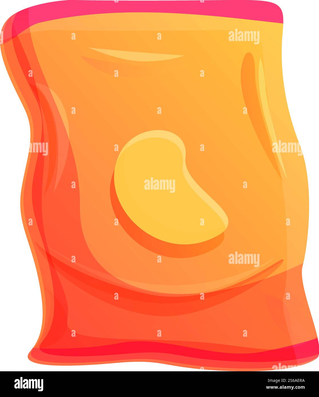 Potato chips pack icon. Cartoon of potato chips pack vector icon for ...