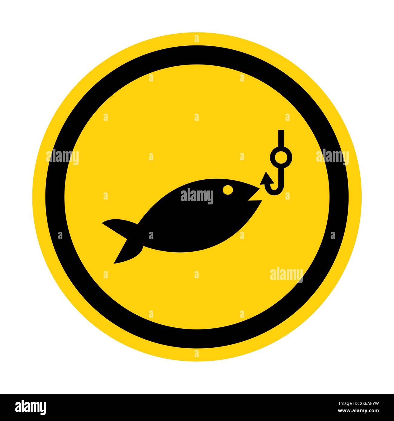 No Fishing Symbol Sign Isolate On White Background,Vector Illustration ...