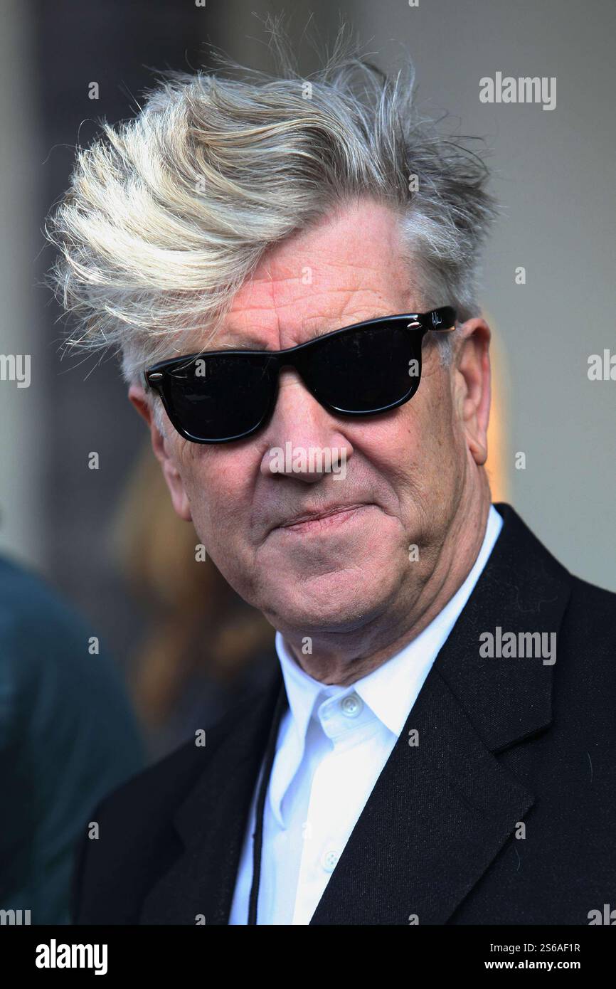 Hollywood, California, USA. 29th Jan, 2010. David Lynch watches as a ...