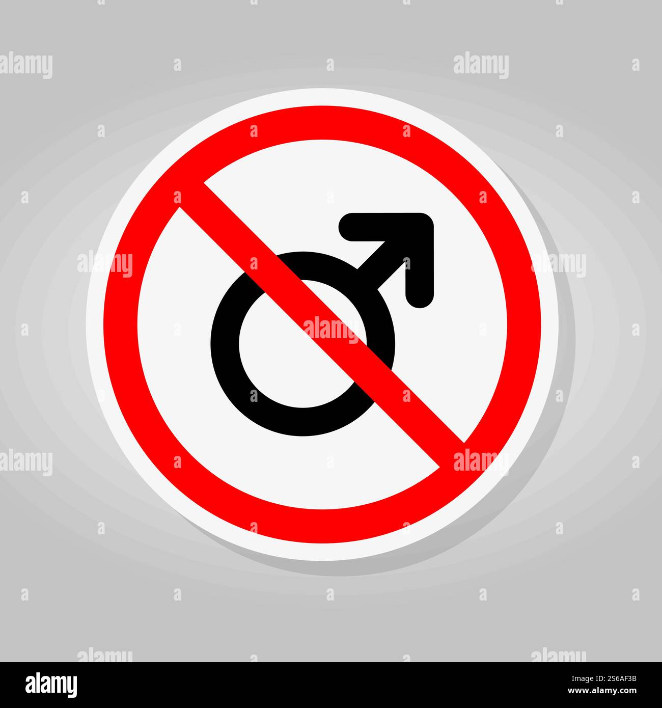 No Male Symbol Sign Isolate On White Background,Vector Illustration ...