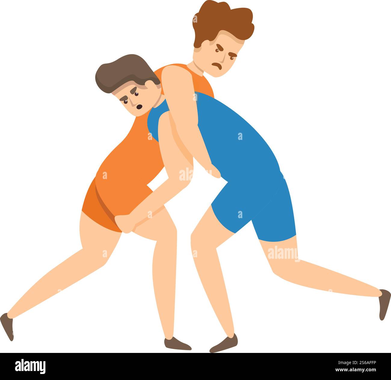 Greco-roman wrestling competition icon. Cartoon of greco-roman ...