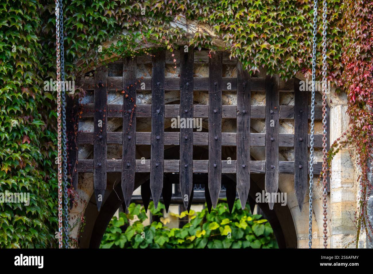 Kent, UK - September 16th 2024: Close-up of the gate at the beautiful ...