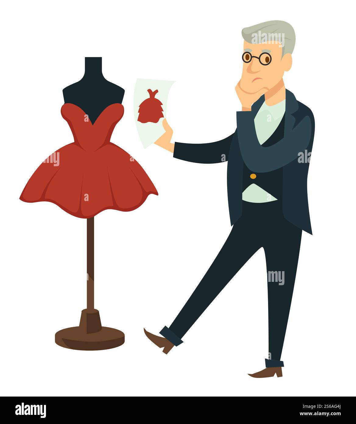 Fashion sketch of body man Cut Out Stock Images & Pictures - Alamy