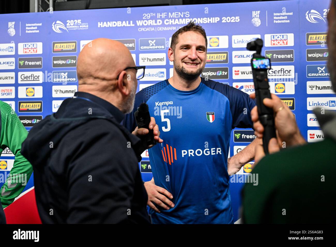 Herning, Denmark. 16th Jan, 2025. Gianluca Dapiran of Italy ...