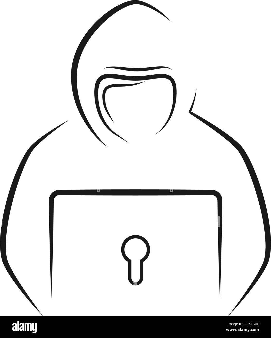 Anonymous hacker character illustration vector design Stock Vector ...