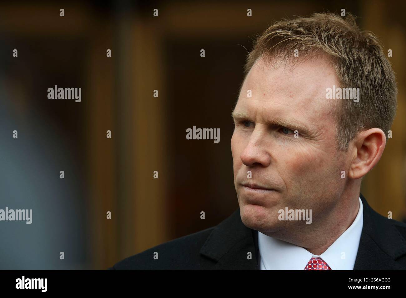 Andrew Giuliani looks on while attorney Joseph Cammarata speaks to the ...