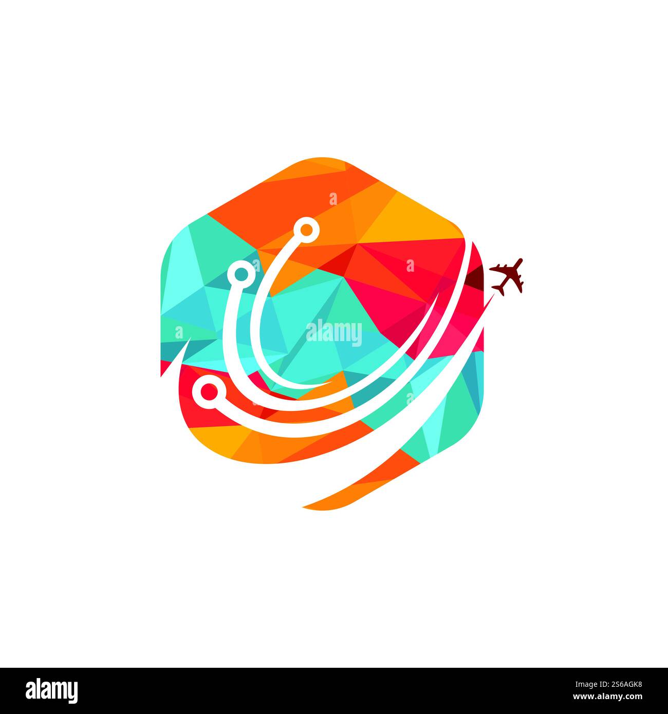 Travel tech vector logo design. Digital travel logo concept Stock ...