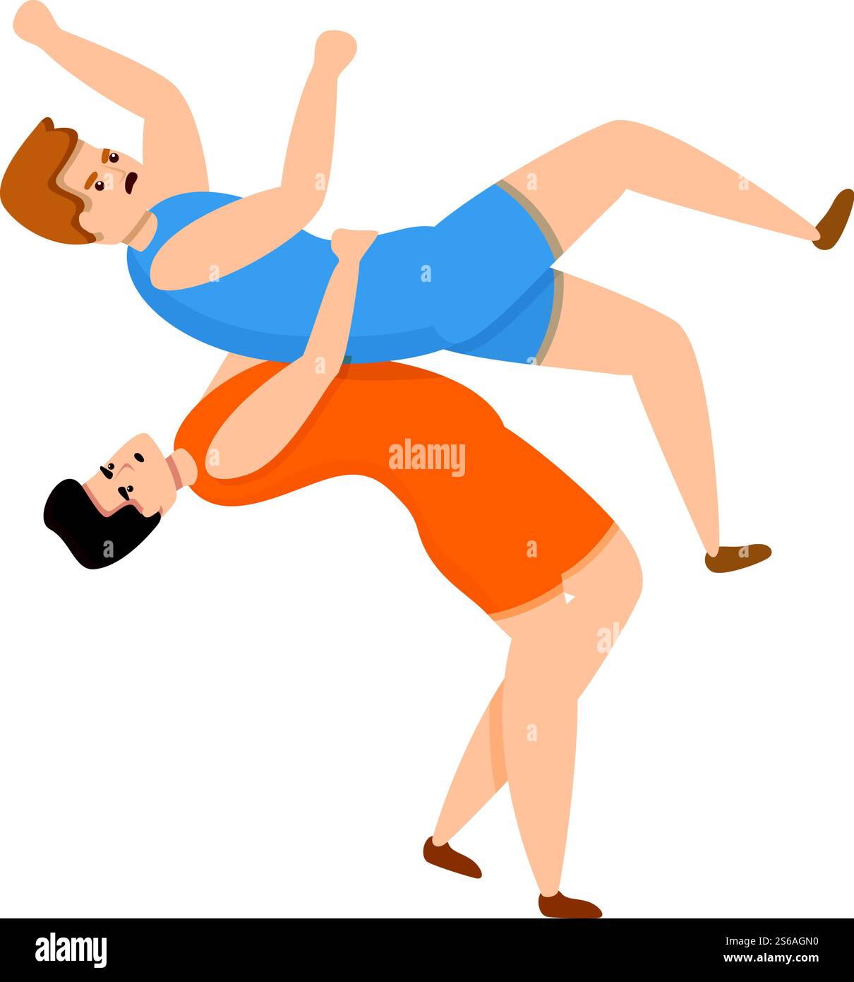 Greco-roman wrestling method icon. Cartoon of greco-roman wrestling ...