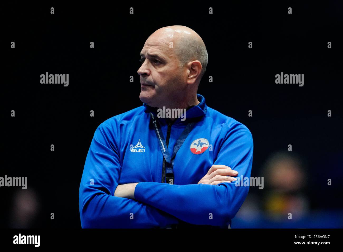Fornebu 20250116. Chilean coach Aitor Echaburu during the World ...