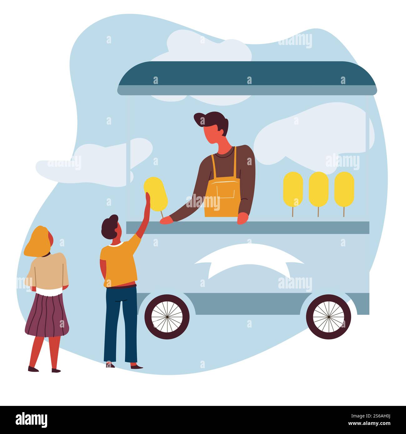 Boy selling candy Cut Out Stock Images & Pictures - Alamy