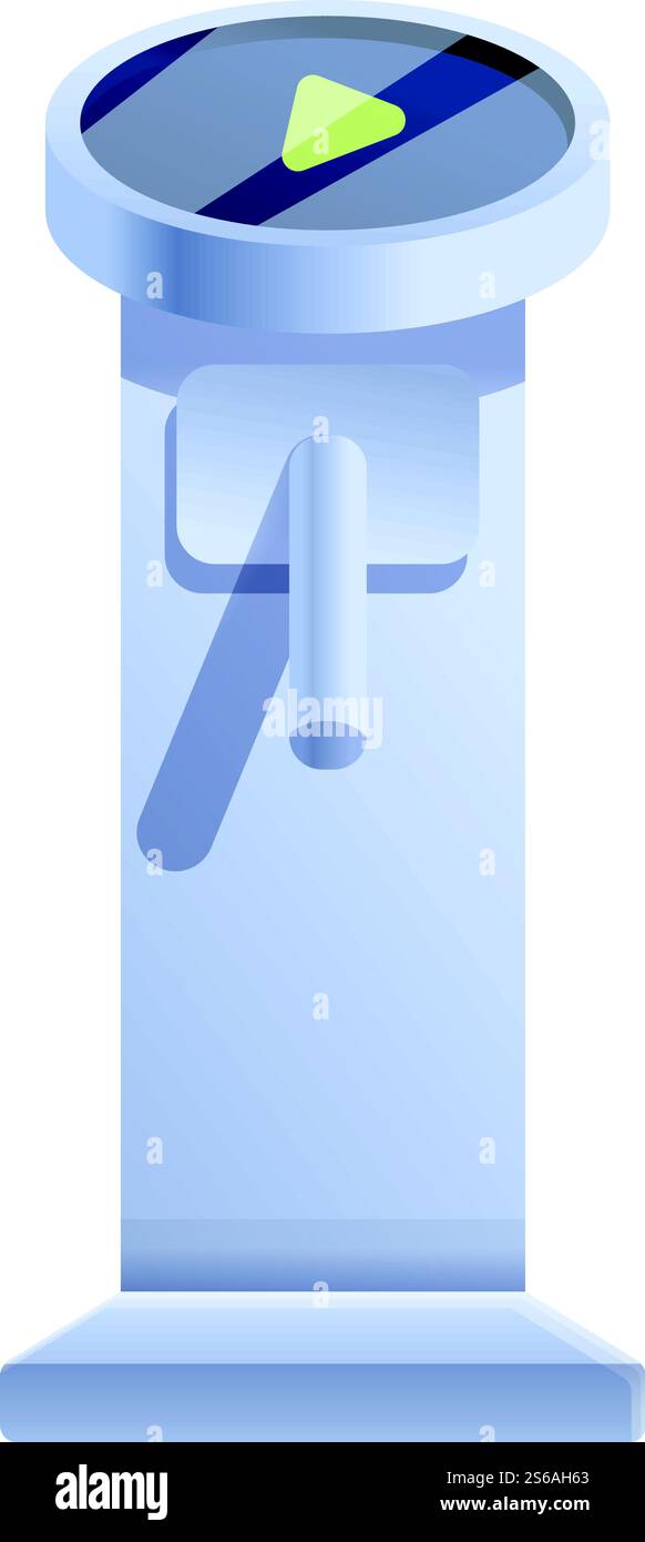 Closed turnstile icon. Cartoon of closed turnstile vector icon for web ...