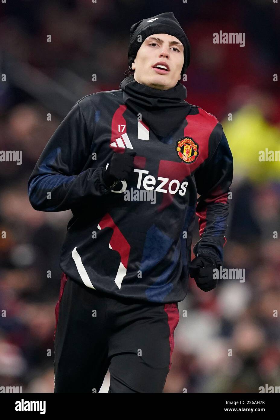 Manchester, UK. 16th Jan, 2025. Alejandro Garnacho of Manchester United ...