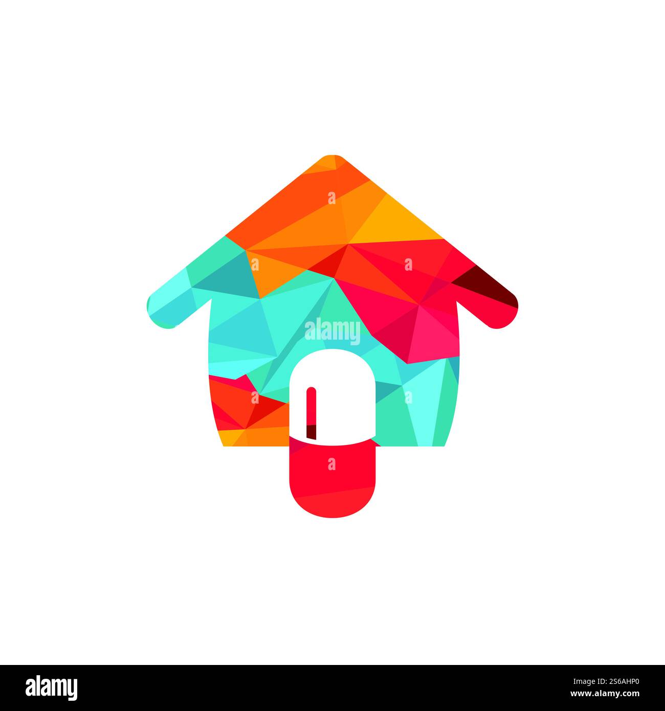 Home capsule logo design template. Medicine home delivery service logo ...