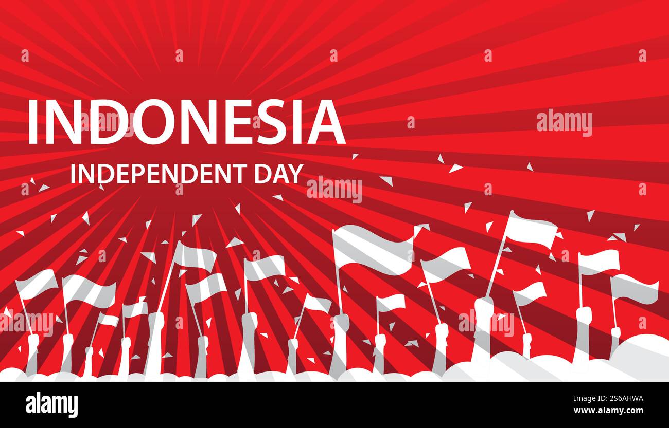 Independent day indonesian flag banner Stock Vector Image & Art - Alamy