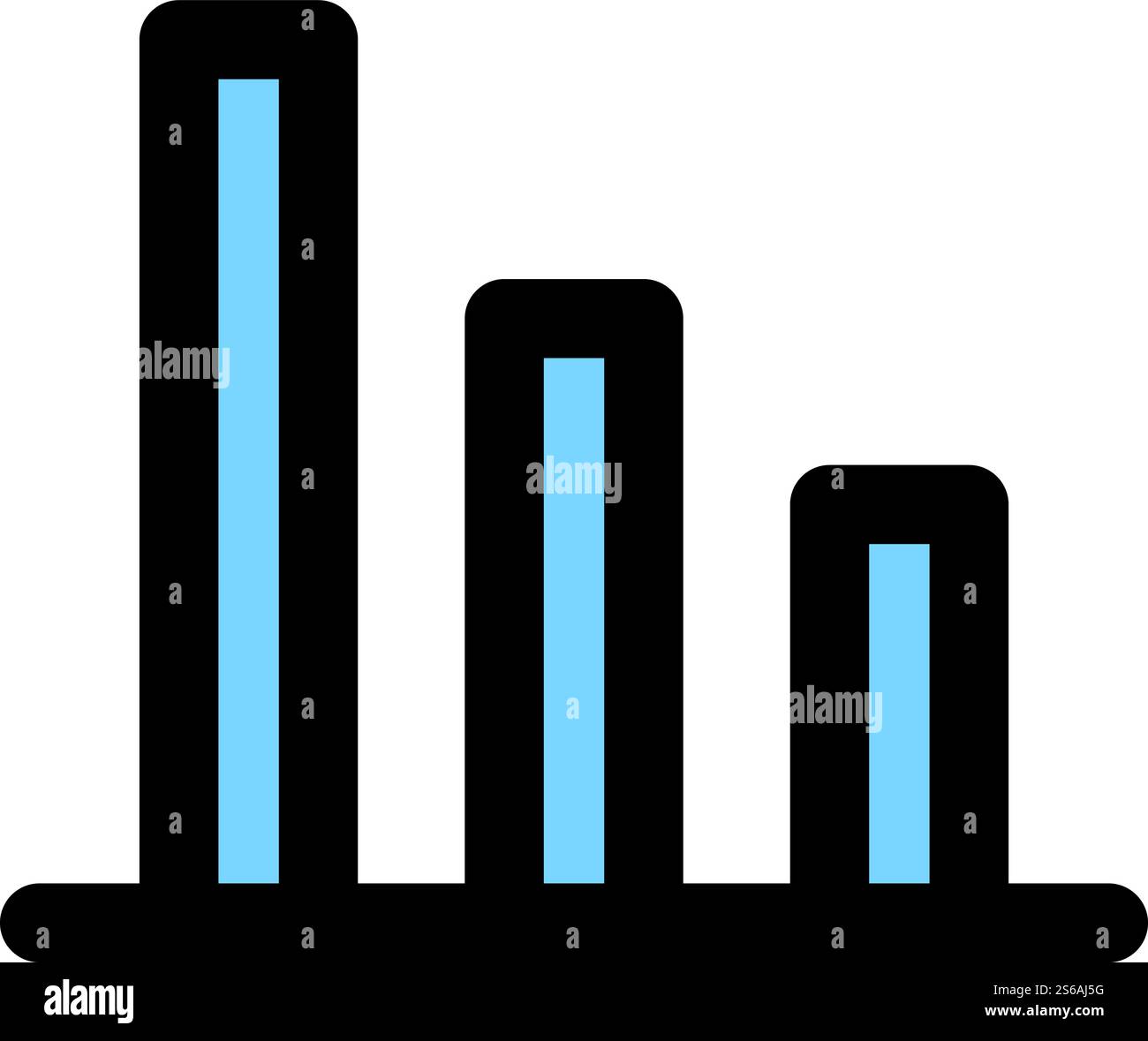 Business graph chart icon. Outline business graph chart vector icon for ...