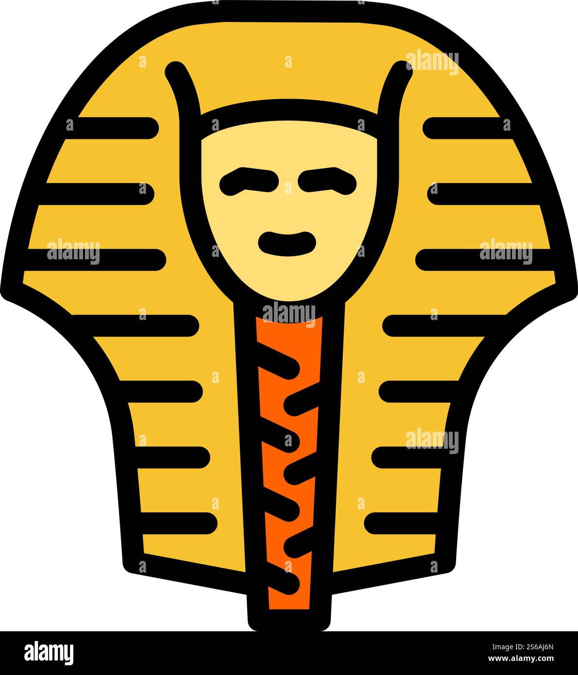 Egypt pharaoh icon. Outline Egypt pharaoh vector icon for web design ...