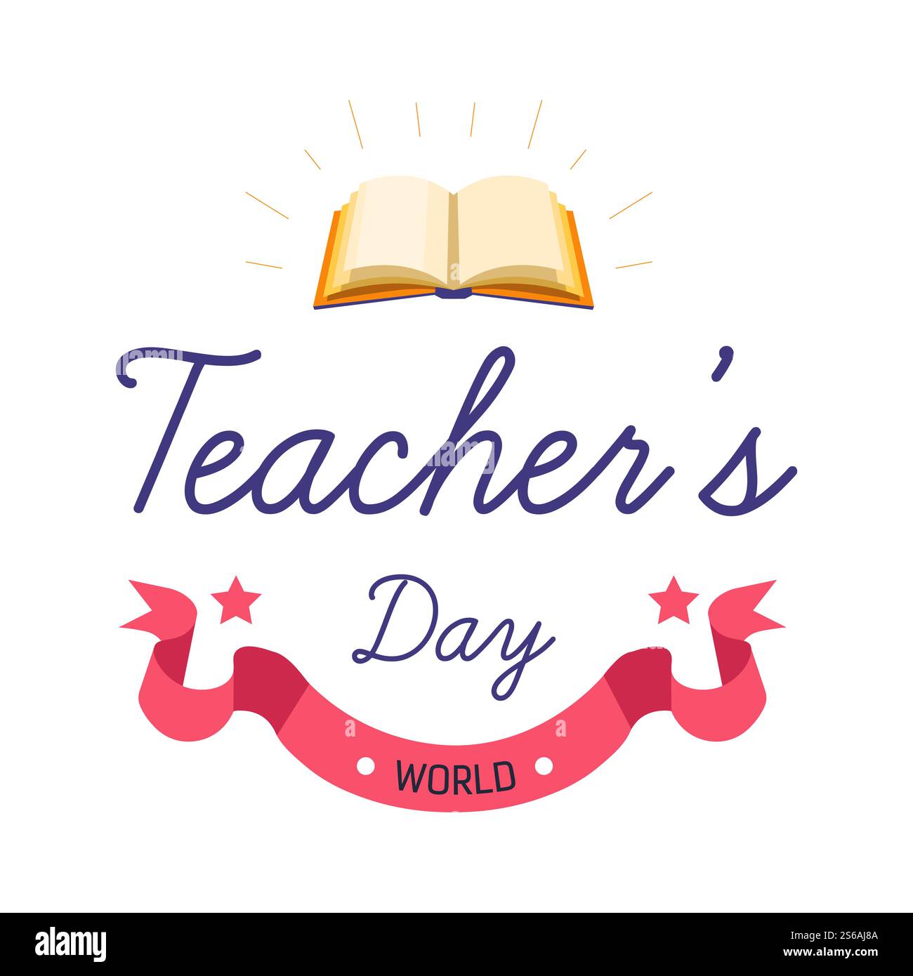Book isolated icon teachers day literacy and education vector textbook ...