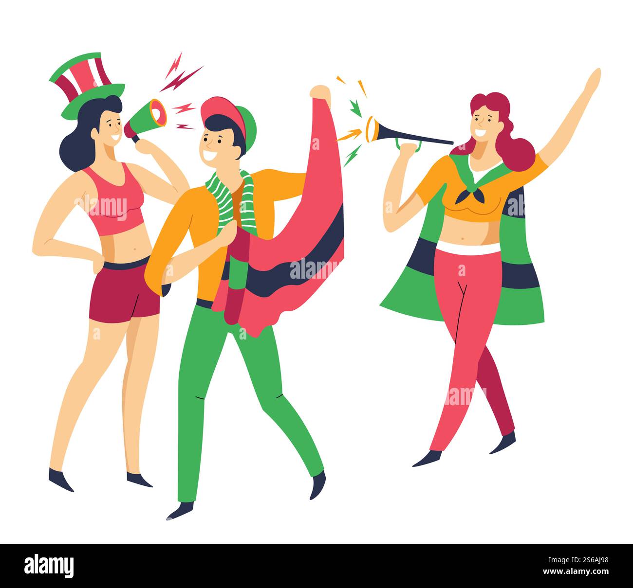 Fans girls screaming Stock Vector Images - Alamy