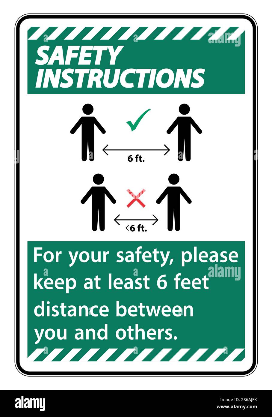 Safety Instructions Keep 6 Feet Distance,For your safety,please keep at ...