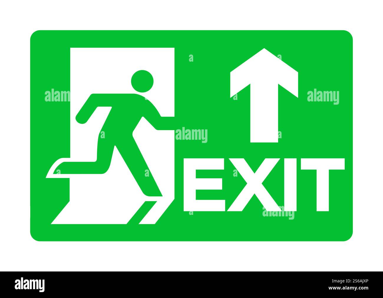 Exit Emergency Green Sign Isolate On White Background,Vector ...