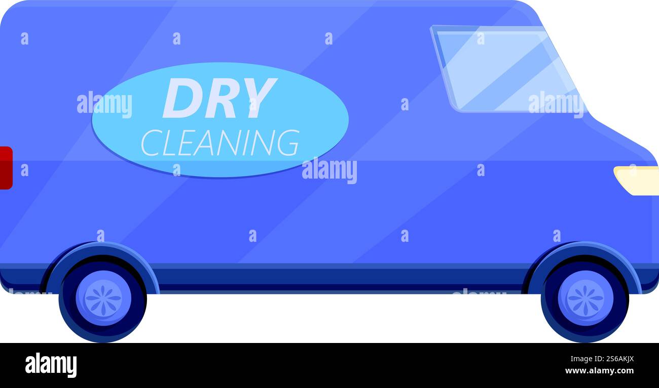 Dry cleaning car icon. Cartoon of dry cleaning car vector icon for web ...