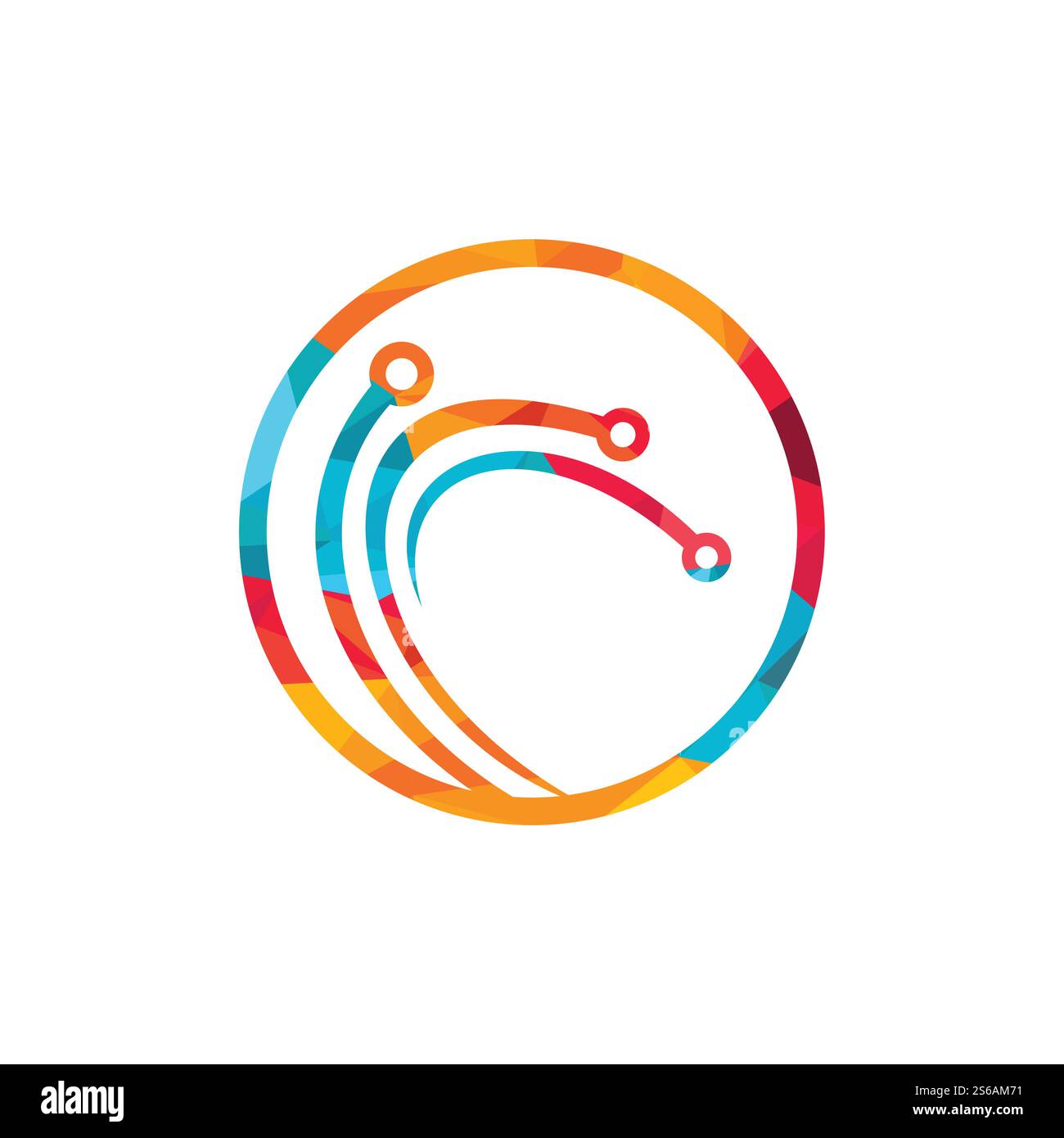 Abstract technology vector logo design Stock Vector Image & Art - Alamy