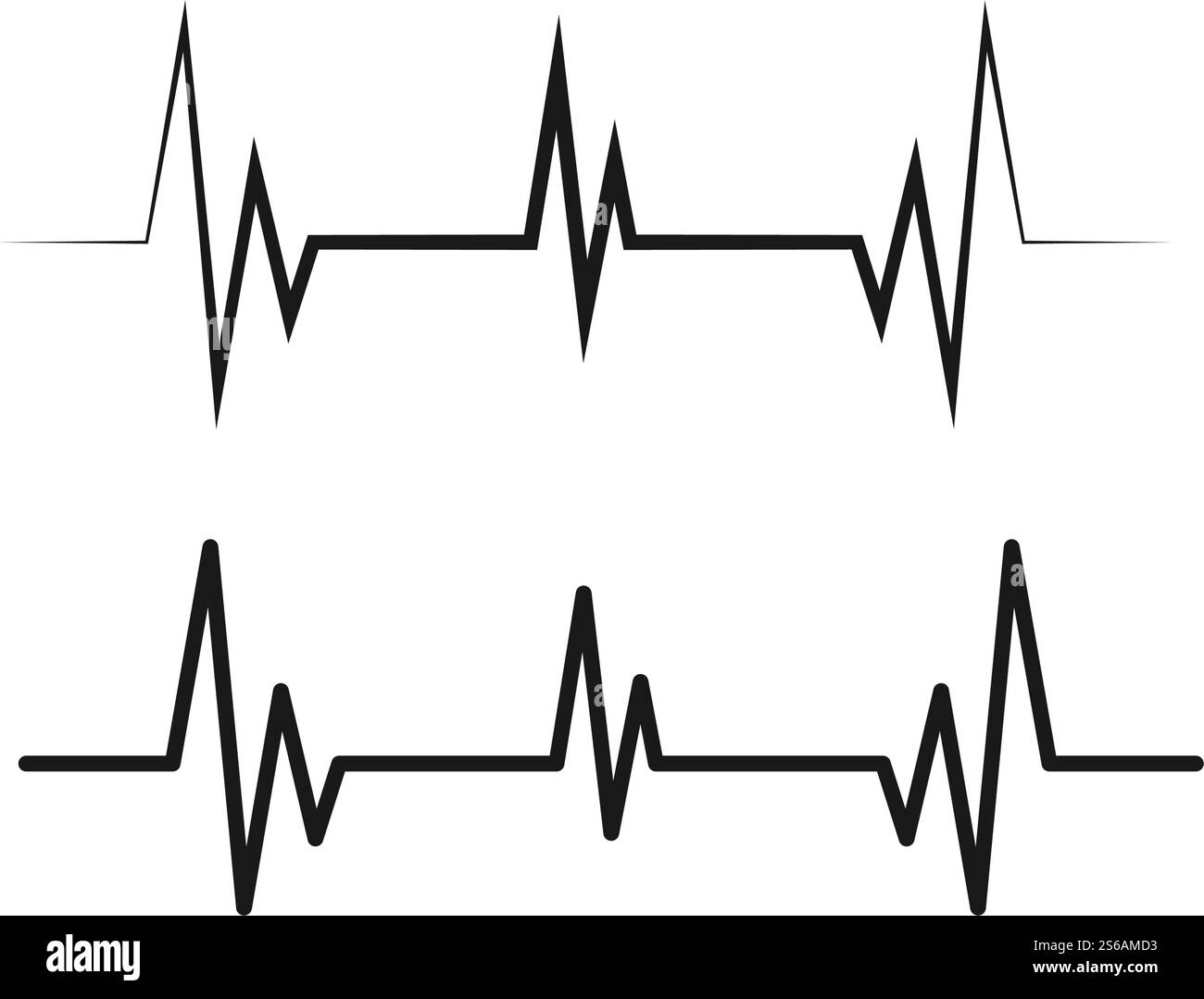 Pulse line ilustration vector template Stock Vector Image & Art - Alamy