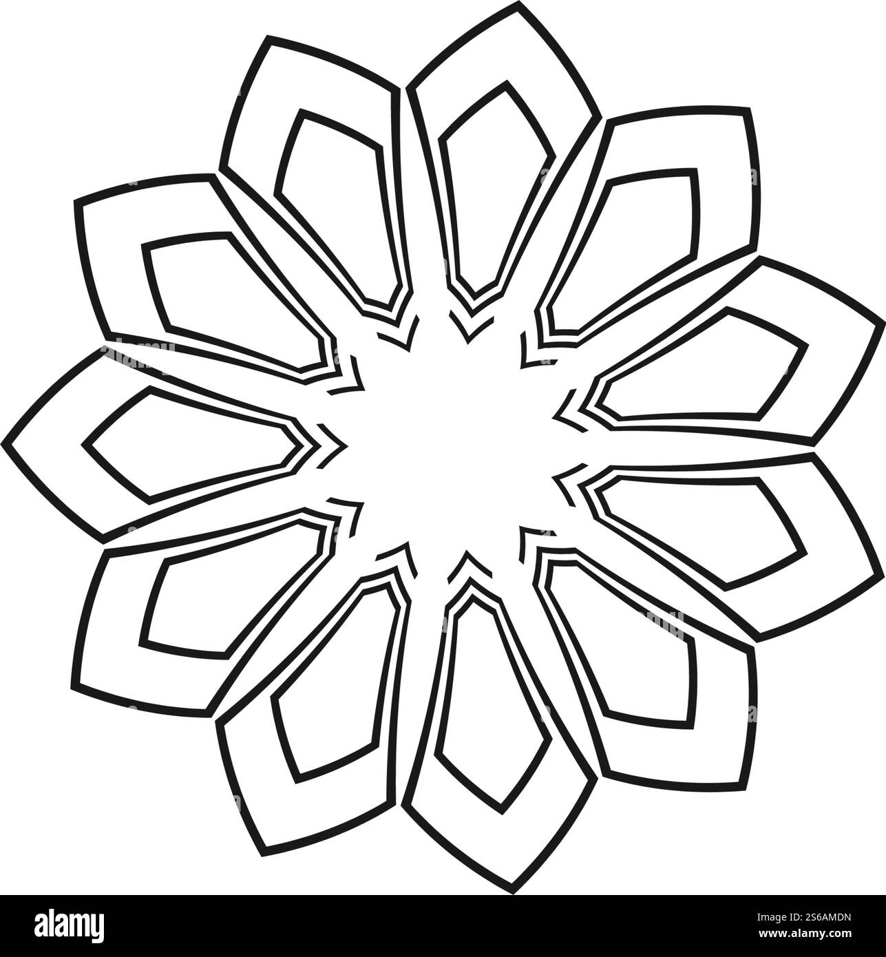 Decorative line arabic pattern vector design Stock Vector Image & Art ...