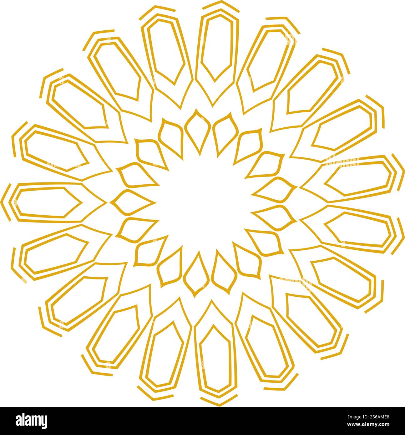 Decorative line arabic pattern vector design Stock Vector Image & Art ...