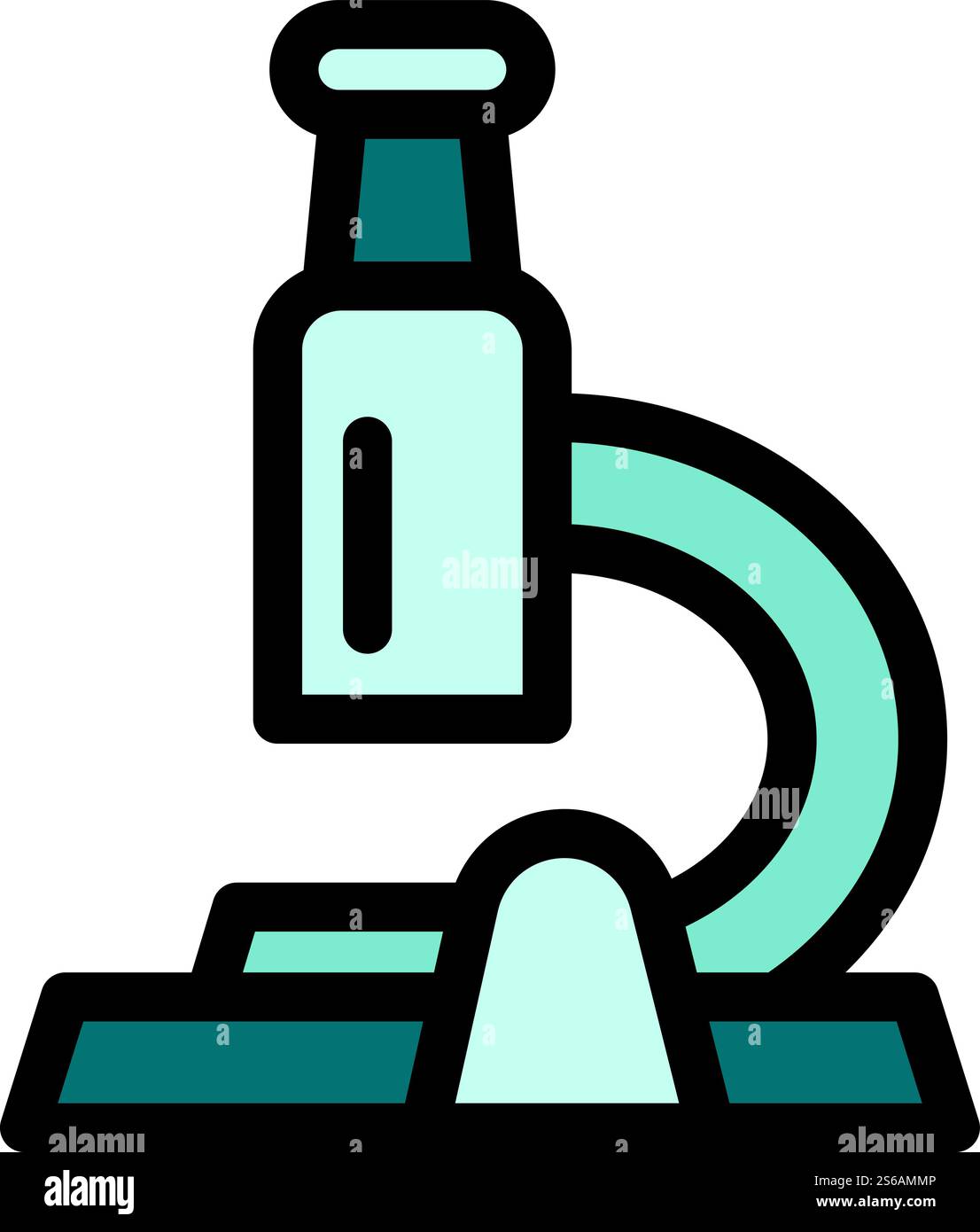 Cell microscope icon. Outline cell microscope vector icon for web ...