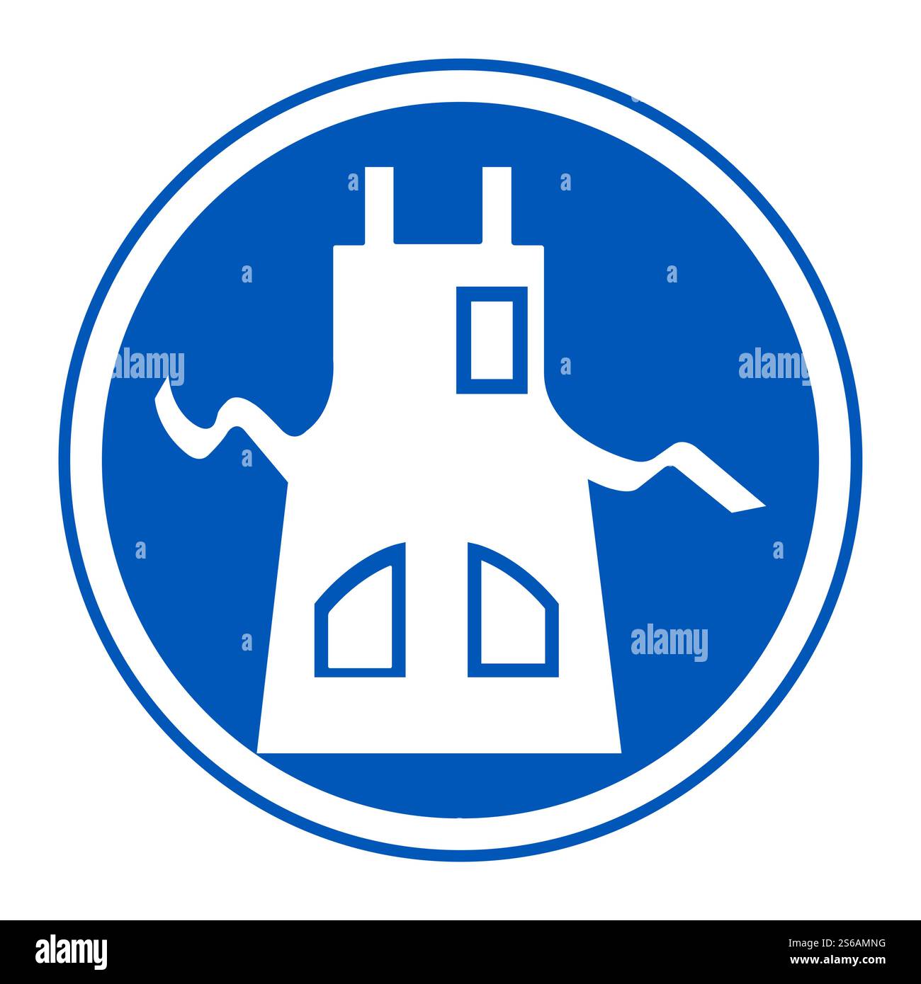 Symbol Wear Apron Isolate On White Background,Vector Illustration EPS ...