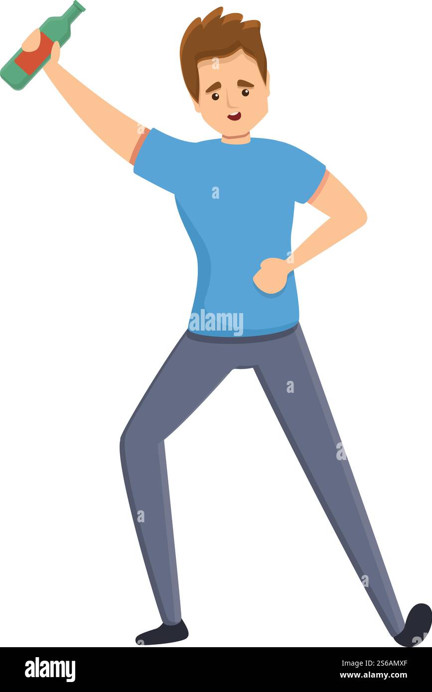 Habit drink dancing icon. Cartoon of habit drink dancing vector icon ...