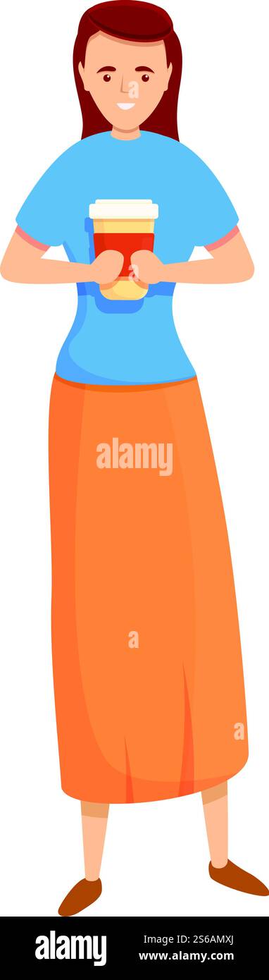 Habit coffee drink icon. Cartoon of habit coffee drink vector icon for ...