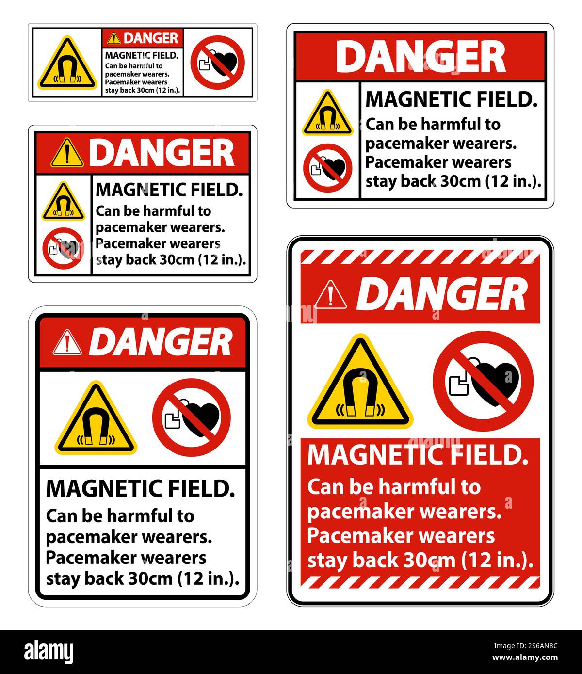 Danger Magnetic field can be harmful to pacemaker wearers.pacemaker ...