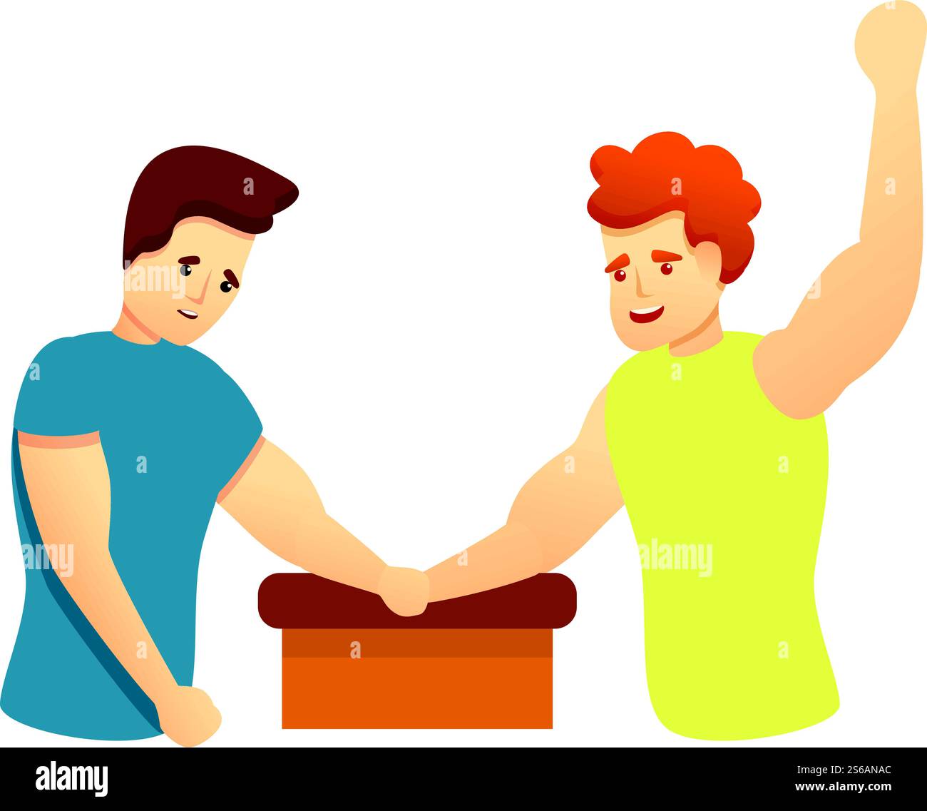 Winning arm wrestling icon. Cartoon of winning arm wrestling vector ...