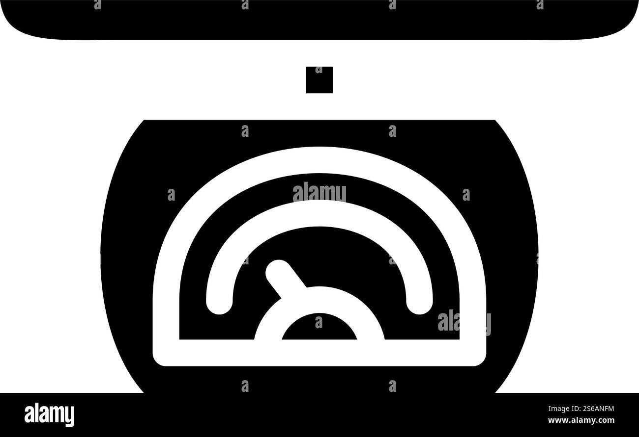 Scales weight clothes black icon hi-res stock photography and images ...