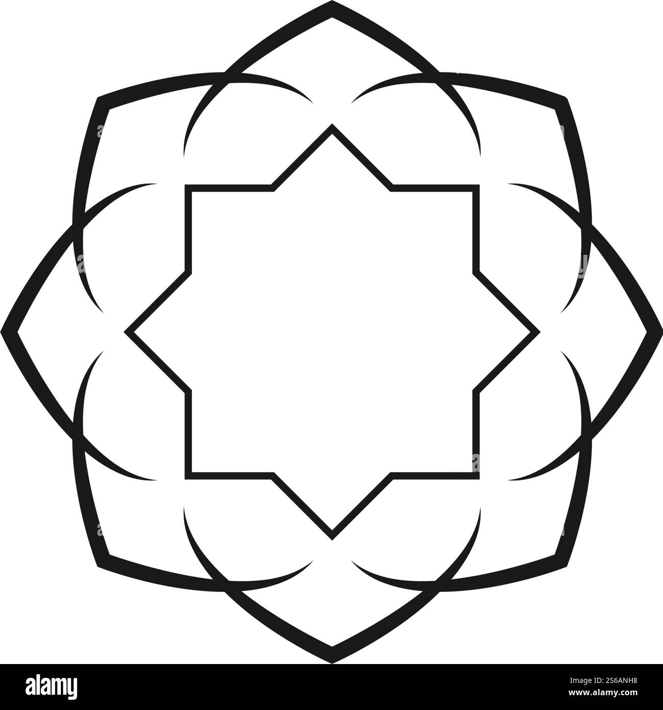 Decorative line arabic pattern vector design Stock Vector Image & Art ...