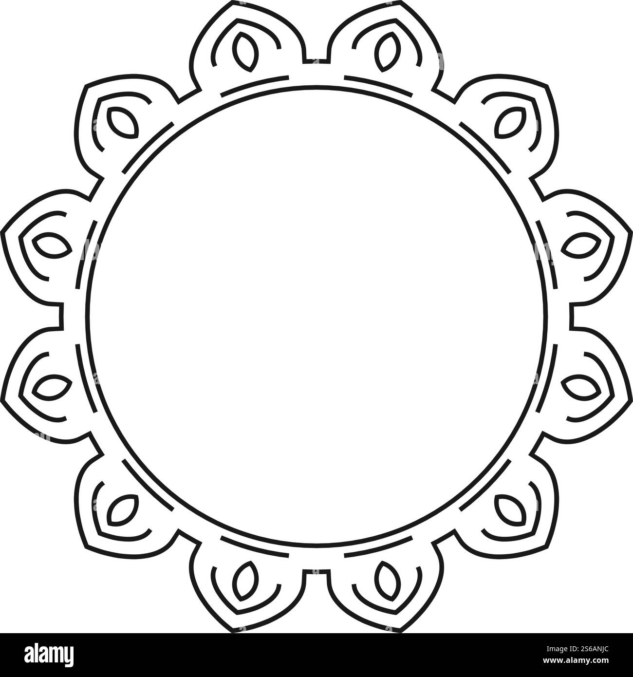 Decorative line arabic pattern vector design Stock Vector Image & Art ...