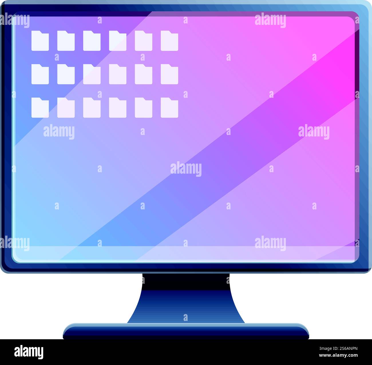 Upgrade pc monitor icon. Cartoon of upgrade pc monitor vector icon for ...