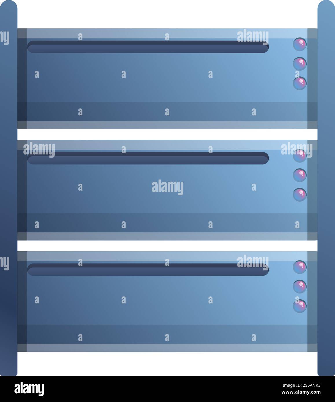 Server rack icon. Cartoon of server rack vector icon for web design ...