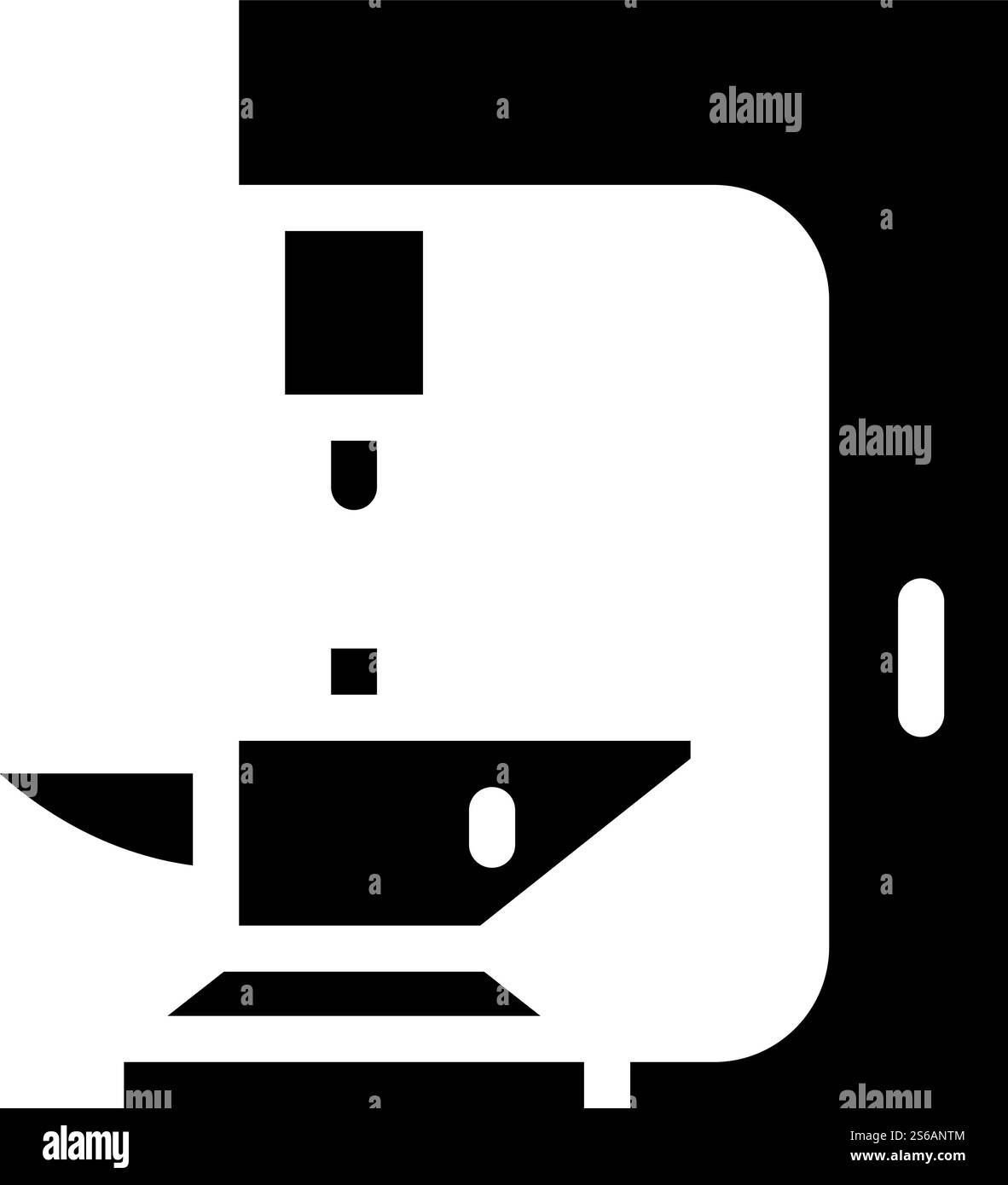 automatic forge glyph icon vector. automatic forge sign. isolated ...