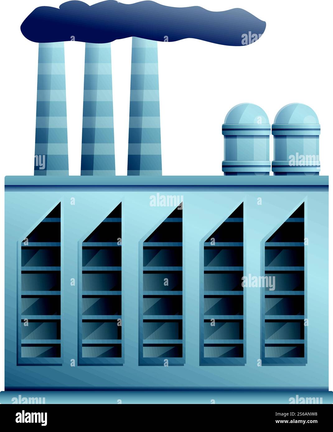 Metallurgy factory icon. Cartoon of metallurgy factory vector icon for ...